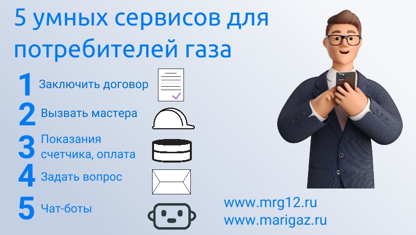 Пять умных сервисов для потребителей газа | Новости Йошкар-Олы и РМЭ